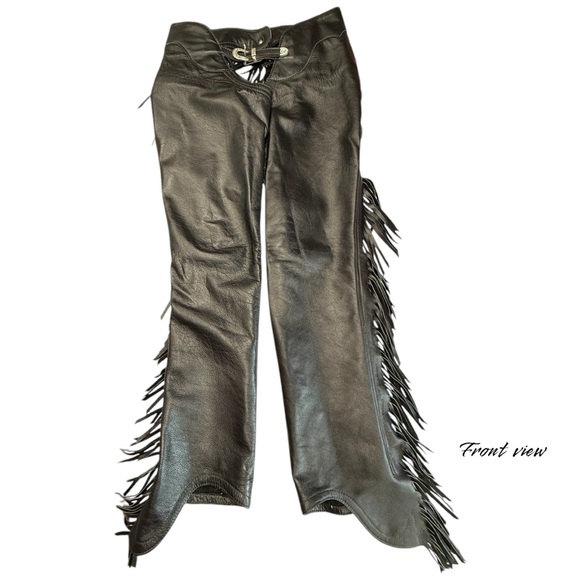 Pants & Jumpsuits | Cowboy Carter All Leather Fringe Womens Chaps ...